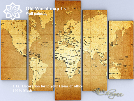 Second Life Marketplace - Cho*= Old World Map 1 C/m v11
